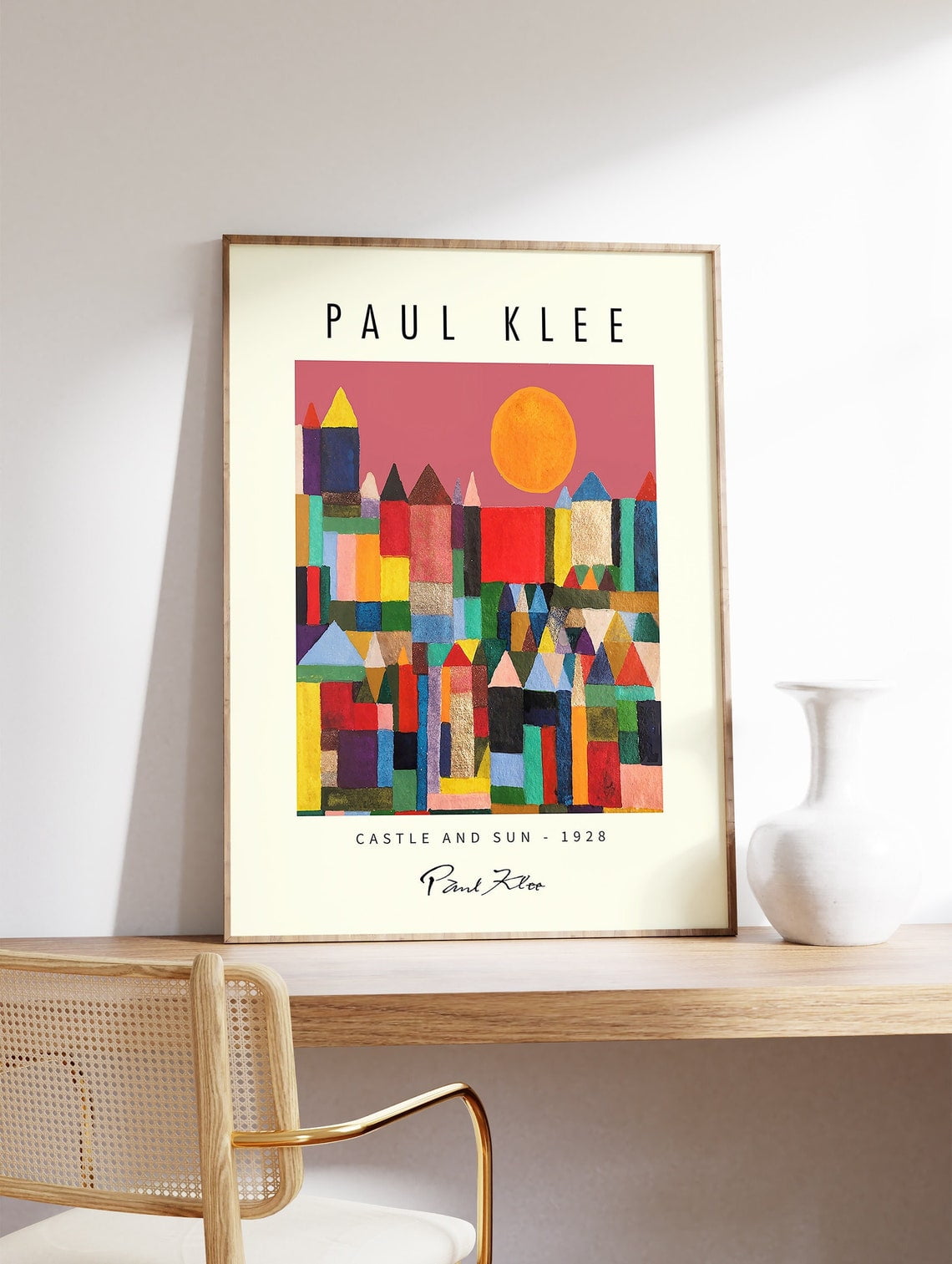 Paul Klee Exhibition Poster, Castle And Sun, Paul Klee Art Print ...