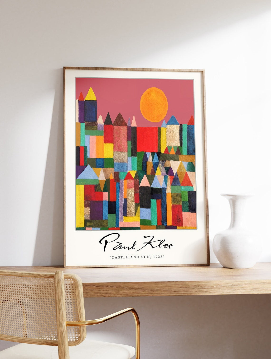Paul Klee Exhibition Poster, Castle And Sun, Paul Klee Art Print ...