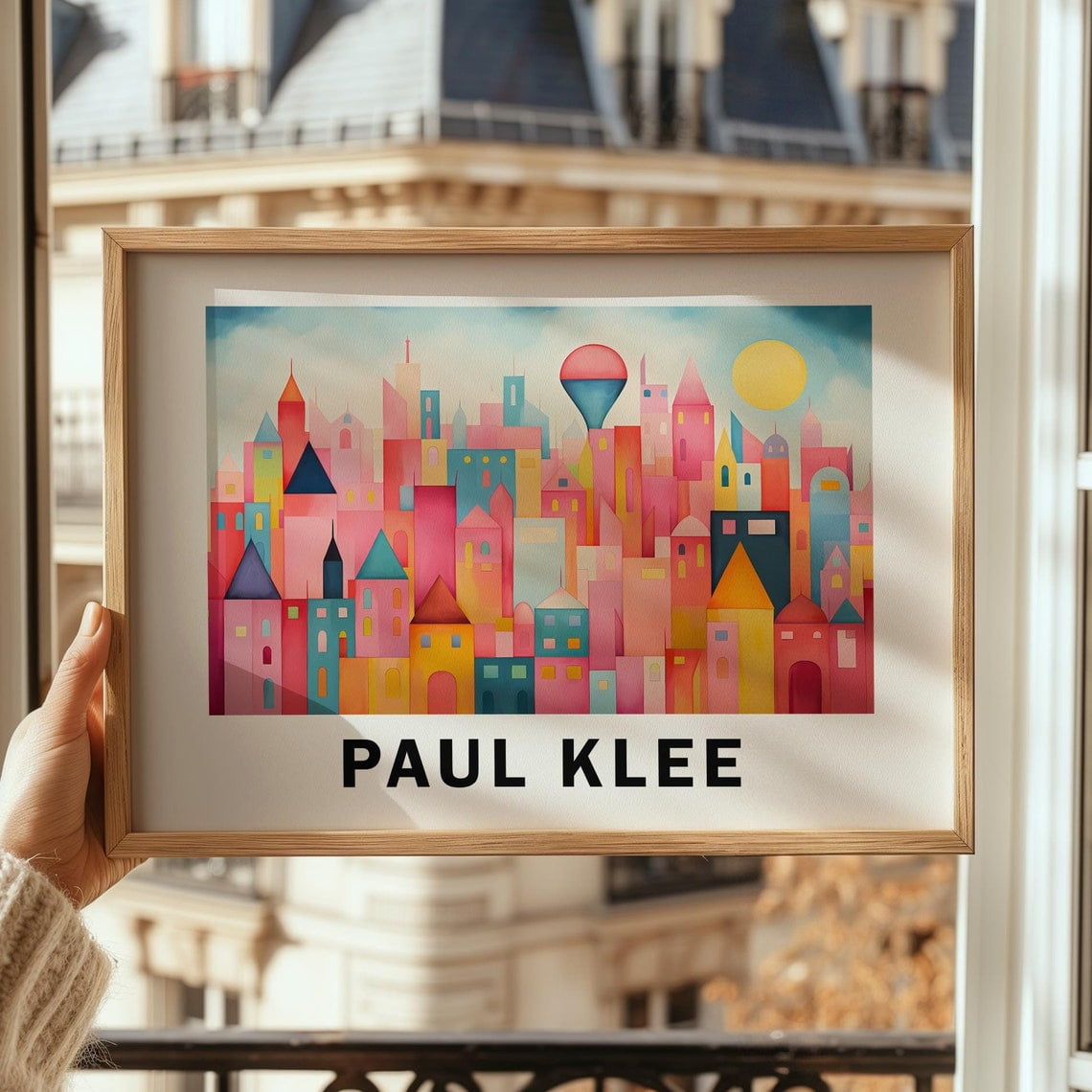 Paul Klee Exhibition Poster - City, Inspired Klee Art Print ...