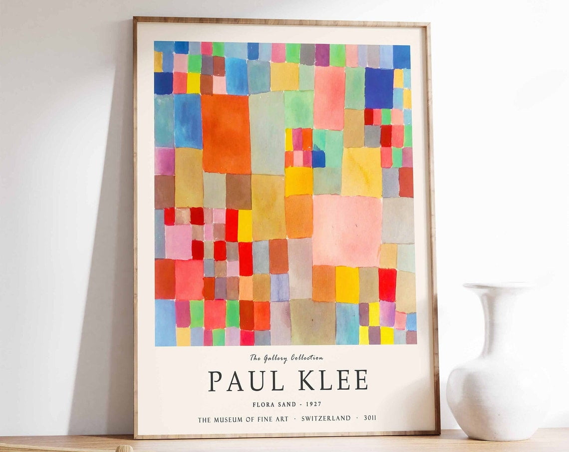 Paul Klee Exhibition Poster, Flora Sand, Abstract Paul Klee Print, Paul ...
