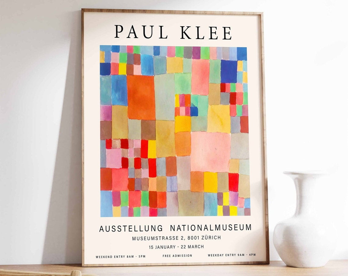Paul Klee Exhibition Poster, Flora On Sand, Paul Klee Art Print ...