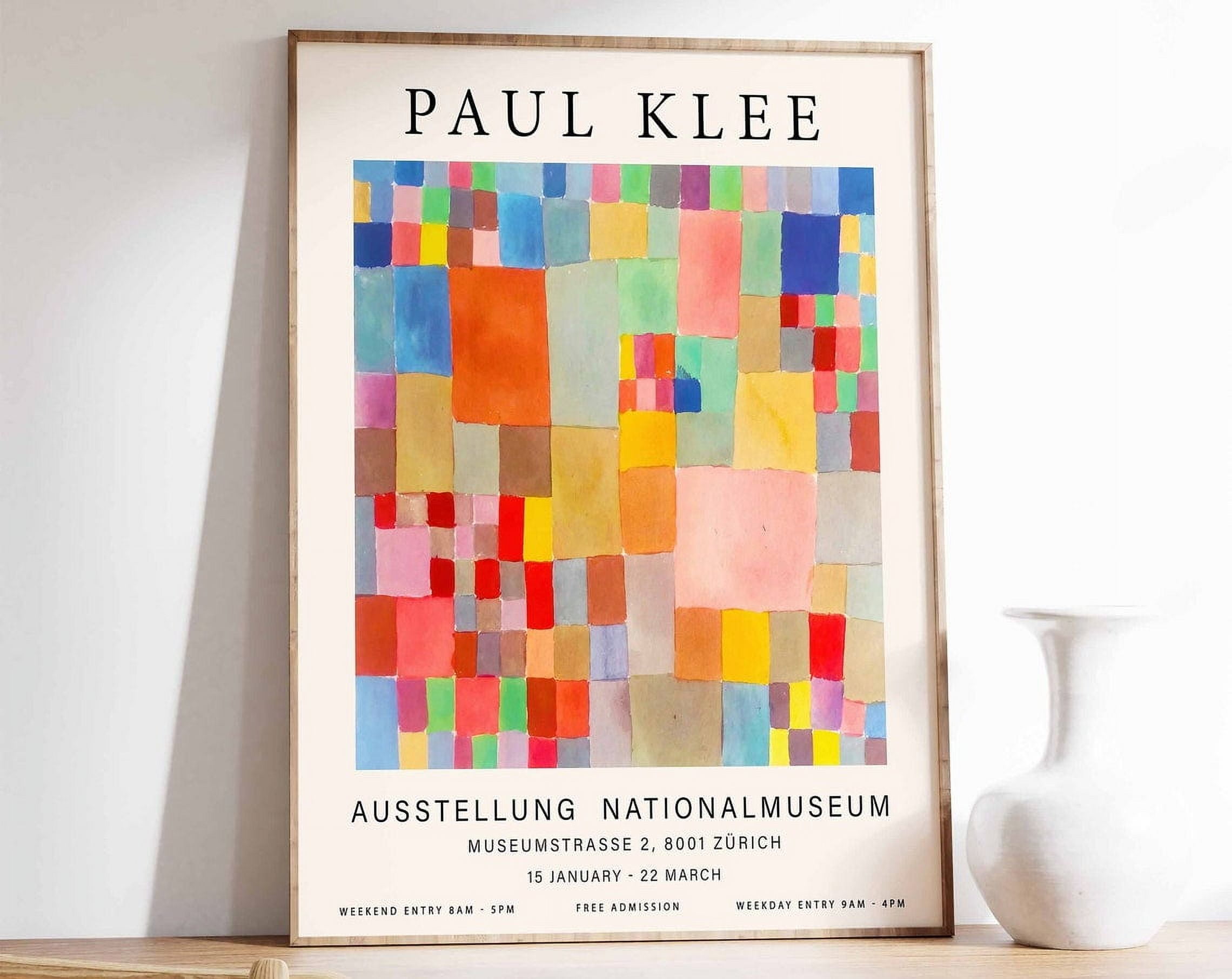Paul Klee Exhibition Poster, Flora On Sand, Paul Klee Art Print ...
