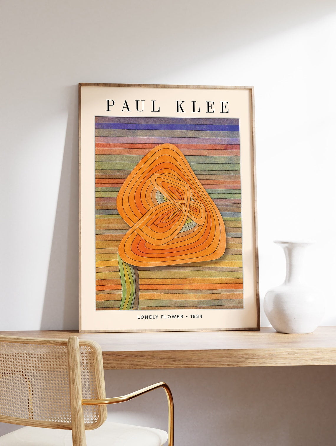 Paul Klee Exhibition Poster, Lonely Flower, Paul Klee Art Print ...
