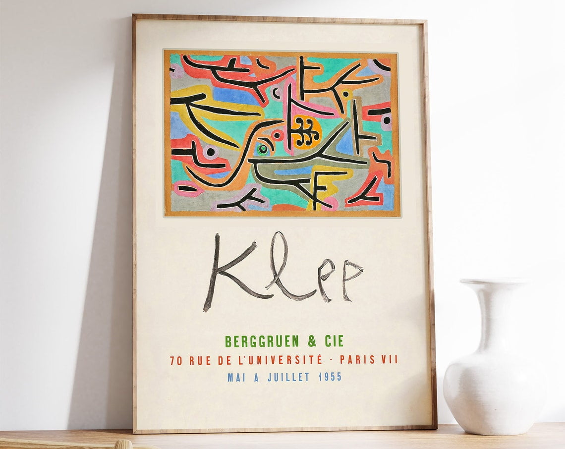 Paul Klee Exhibition Poster, Park Bei Lu, Paul Klee Print, Abstract Art ...