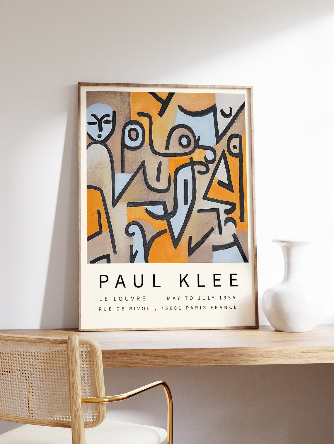 Paul Klee Exhibition Poster, Young Moe, Paul Klee Art Print, Abstract ...