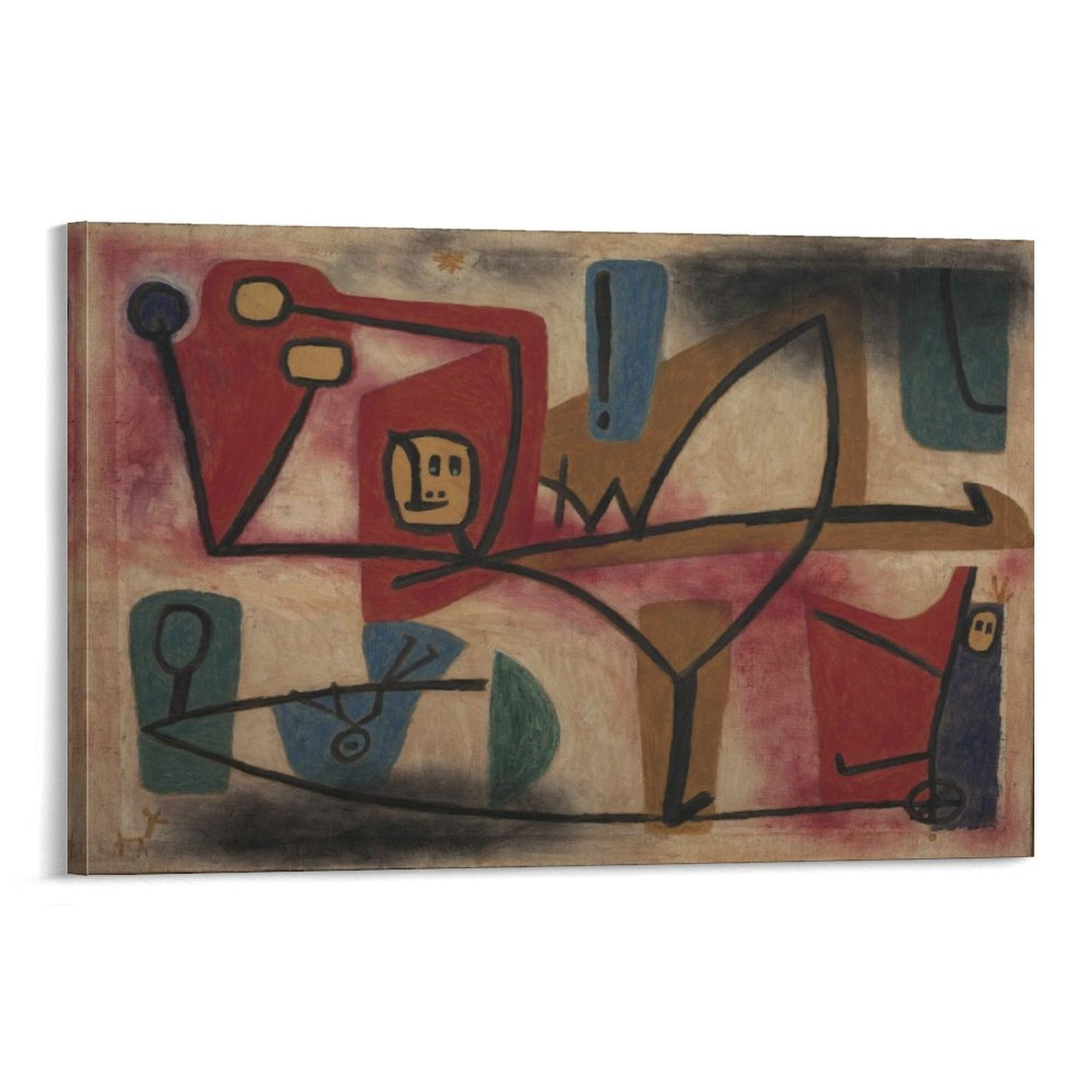 Paul Klee-Exubérance Canvas Art Poster and Wall Art Picture Print ...
