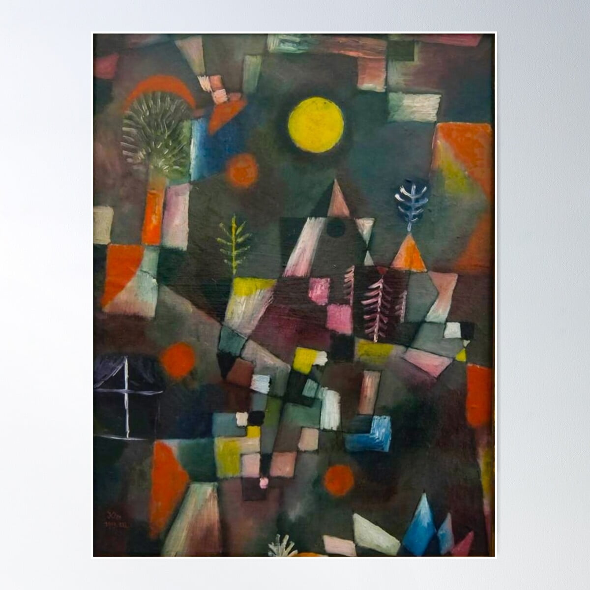 Paul Klee Full Moon Poster Wall Art, Modern Wall Decor For Living Room ...