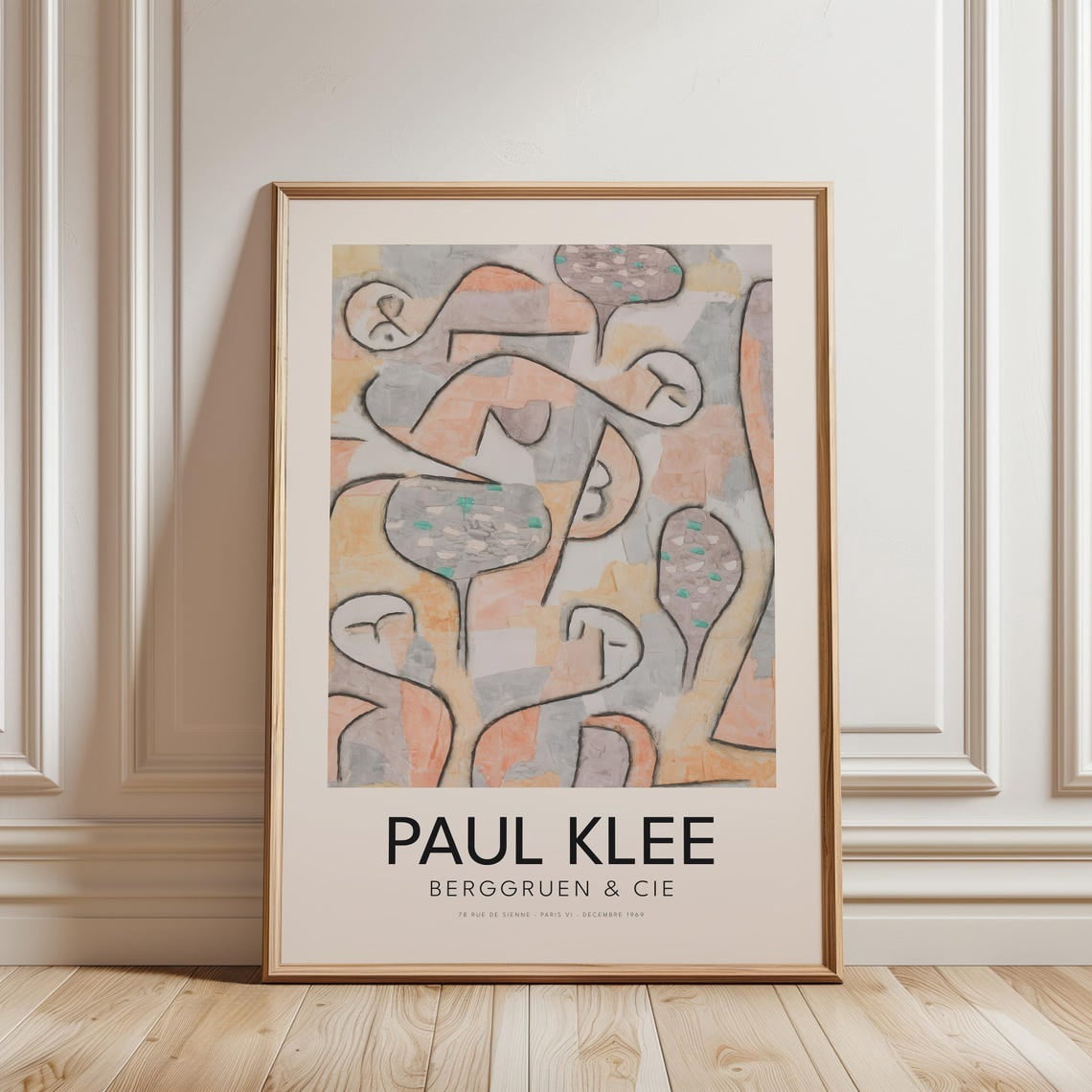 Paul Klee Organic Abstract Bauhaus Soft Color Modern Minimal, Stretched ...