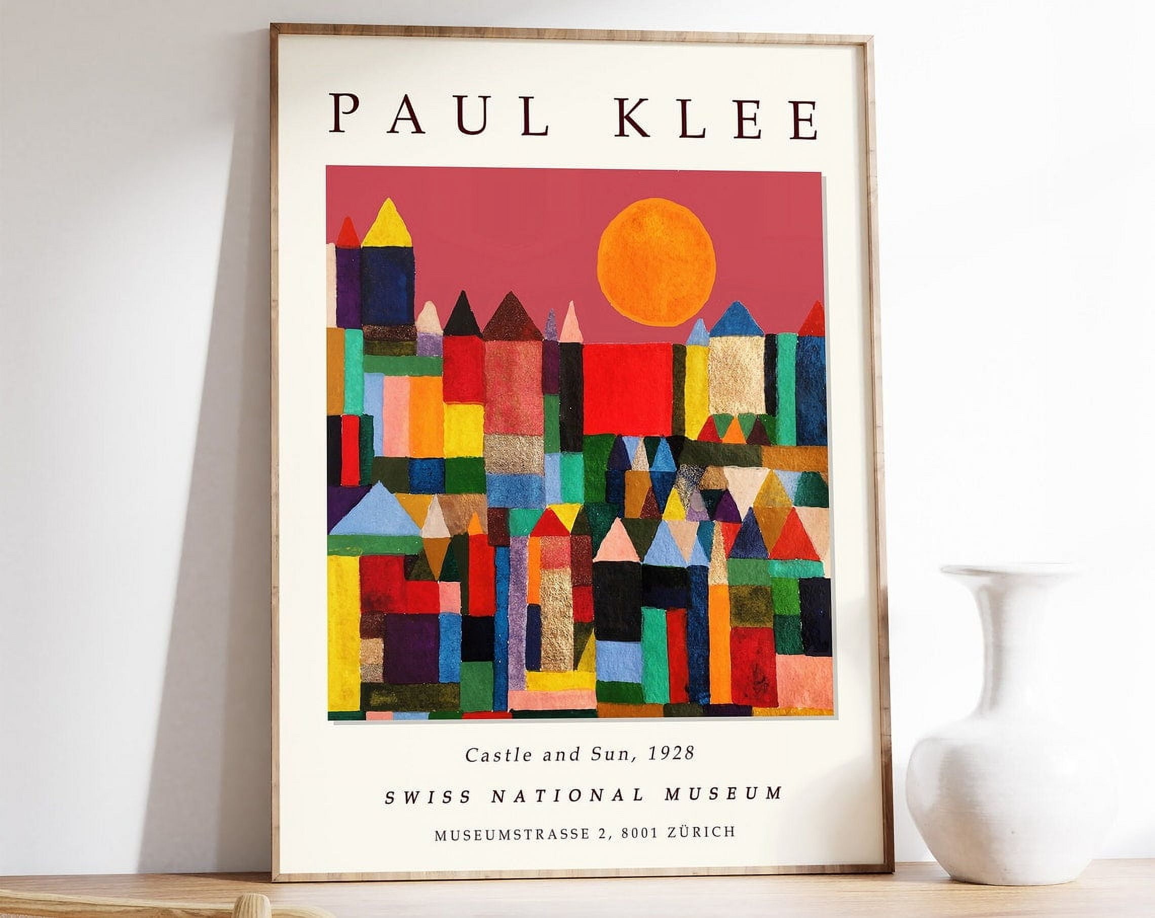 Paul Klee Poster, Castle And Sun, Paul Klee Exhibition Print, Abstract ...