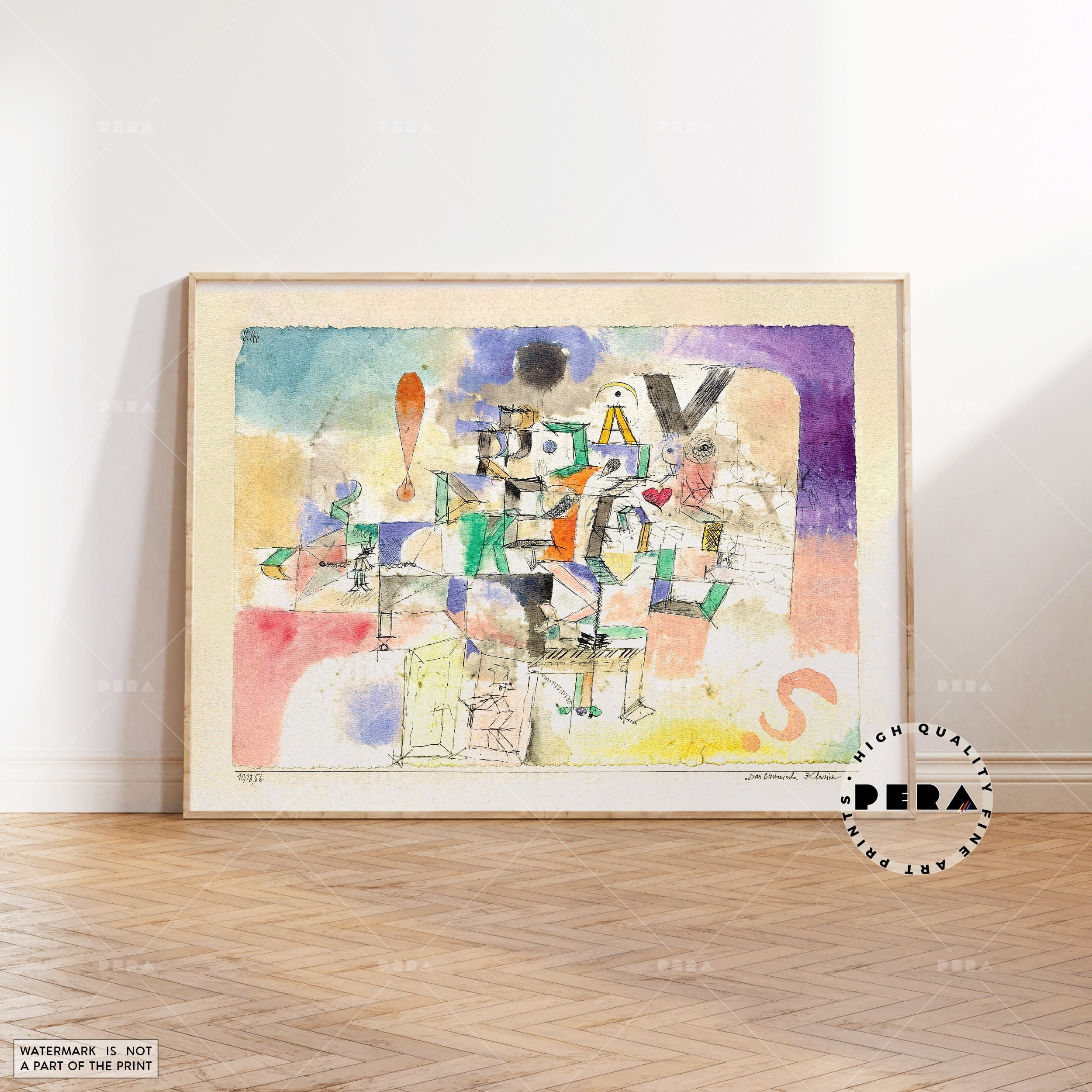 Paul Klee, The Literary Piano 1918, Exhibition Poster, Bauhaus Poster ...