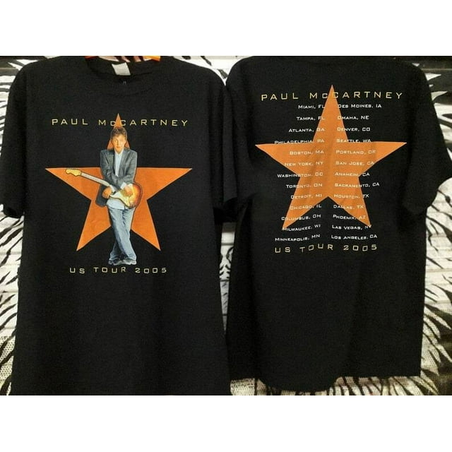 Paul McCartney 2005 US Concert Tour T-Shirt, Paul McCartney The US Tour ...
