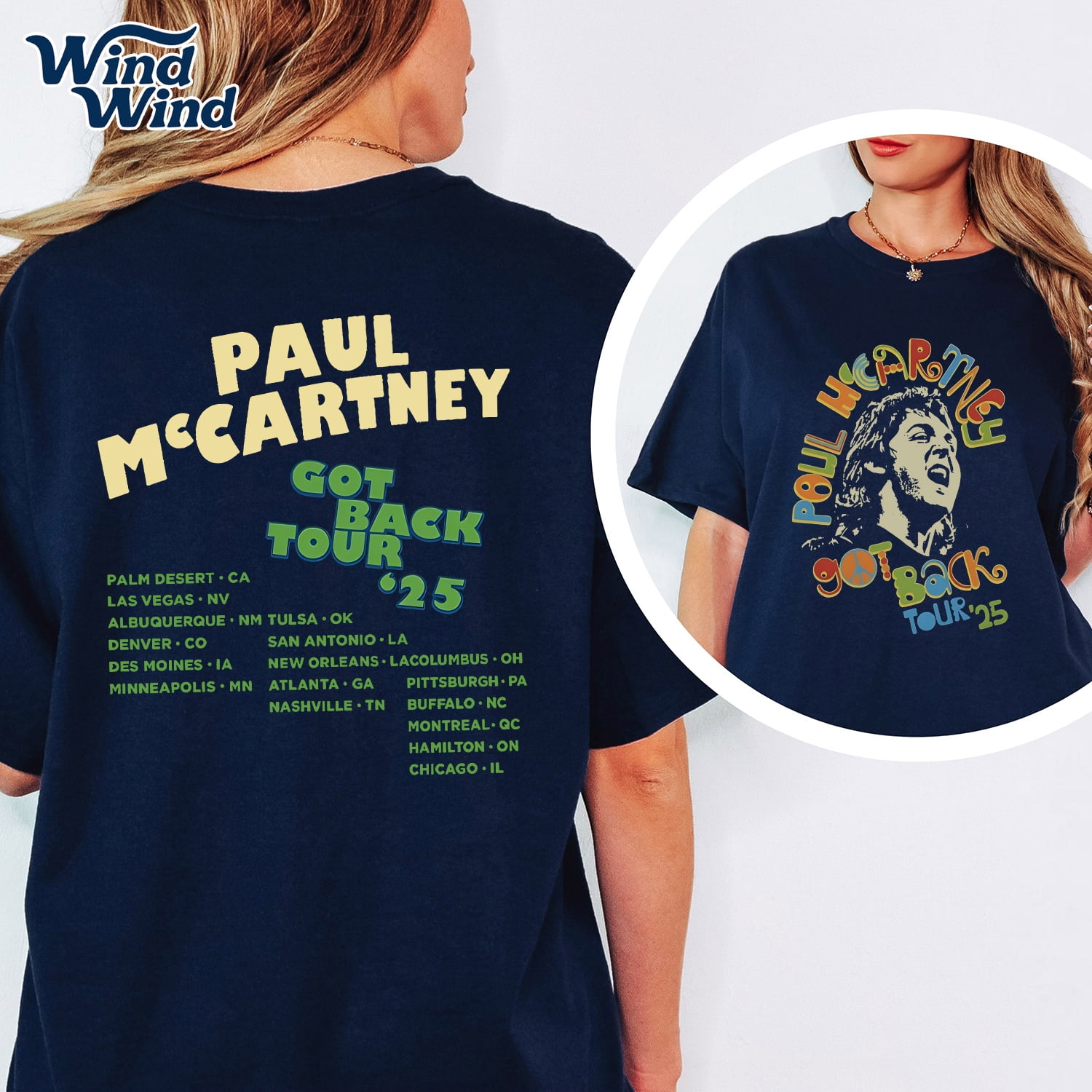 Paul McCartney 2025 Tour T-Shirt: Fan Merch Tribute, Multiple Colors ...