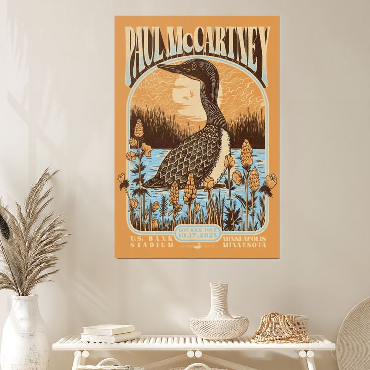 Paul McCartney Got Back Tour Minneapolis October 17 2025 Poster Size 24 ...