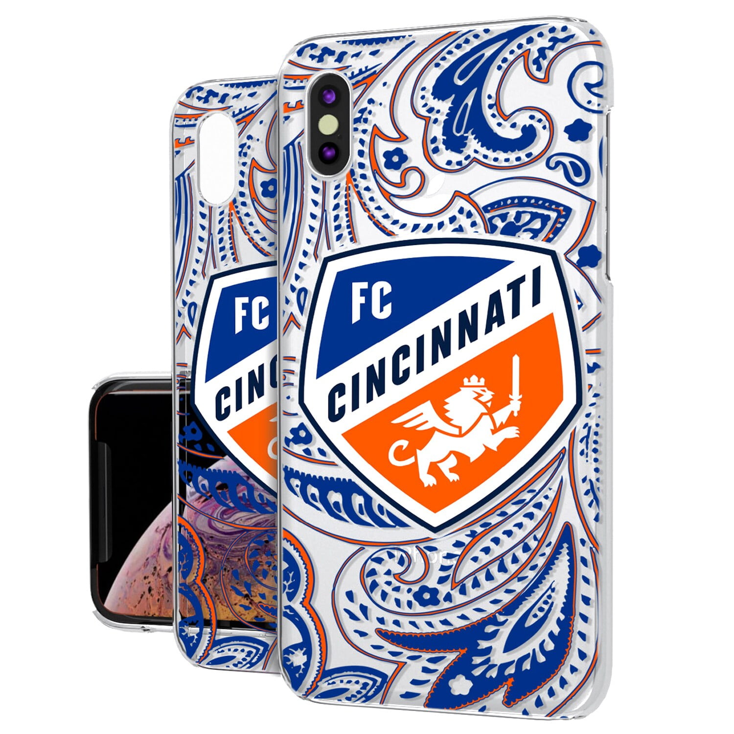 FC Cincinnati iPhone XS Max Paisley Clear Case - Walmart.com