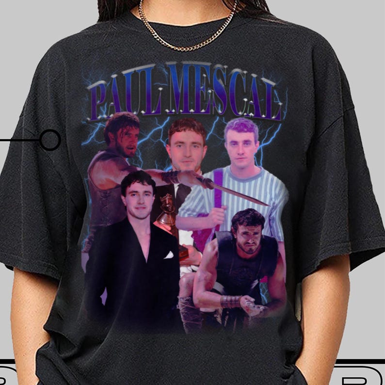 Paul Mescal T-Shirt, Vintage Paul Mescal Fan Shirt, Paul Mescal Tee ...