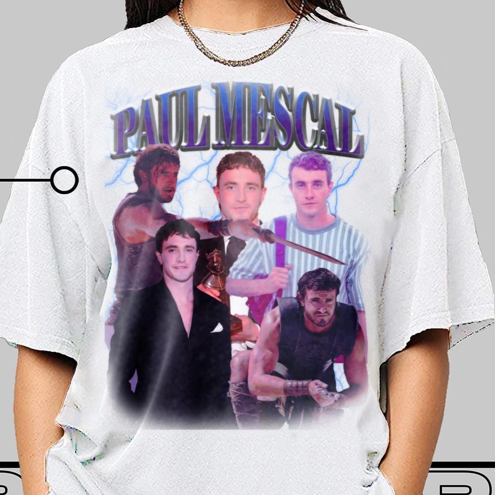 Paul Mescal T-Shirt, Vintage Paul Mescal Fan Shirt, Paul Mescal Tee ...