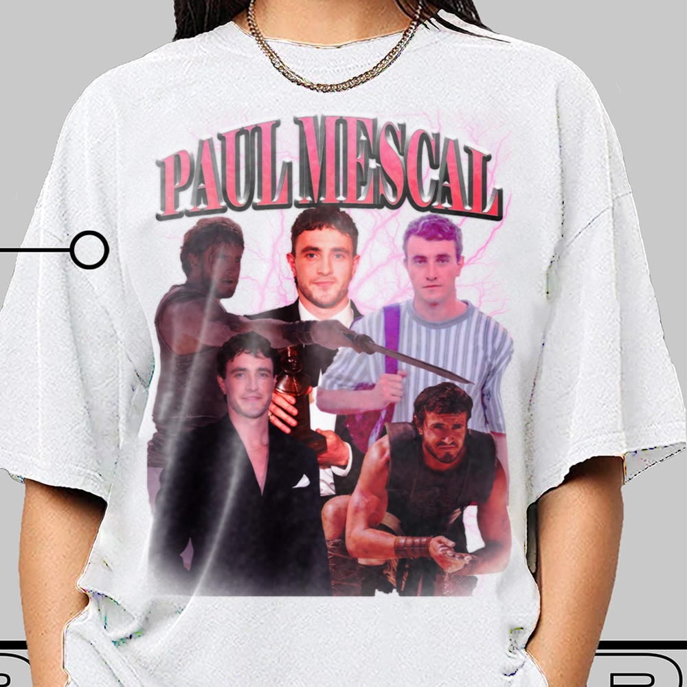Paul Mescal T-Shirt, Vintage Paul Mescal Fan Shirt, Paul Mescal Tee ...