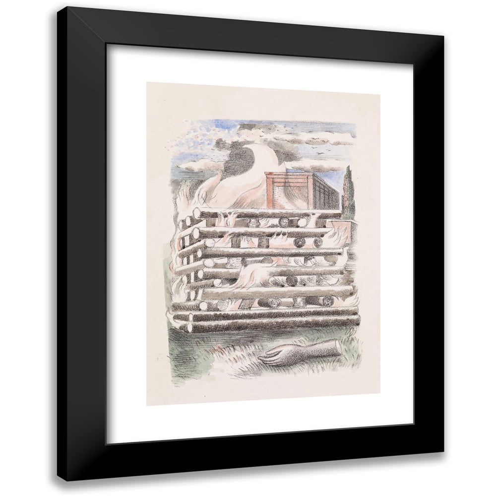 Paul Nash 14x18 Black Modern Framed Museum Art Print Titled - Design ...