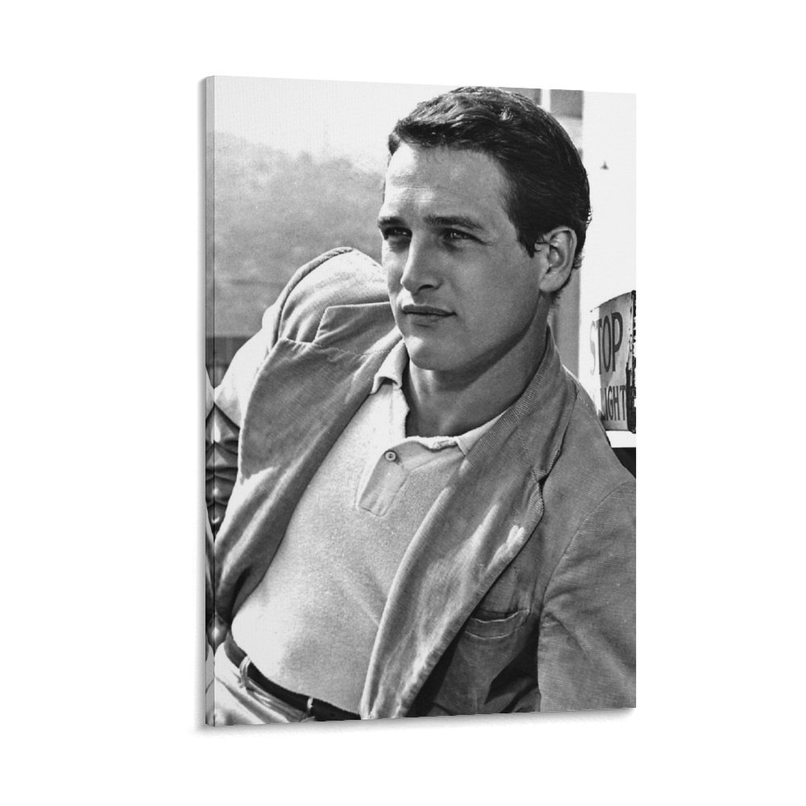 Paul Newman Famous Actor Poster Young Canvas Poster Wall Art Picture ...