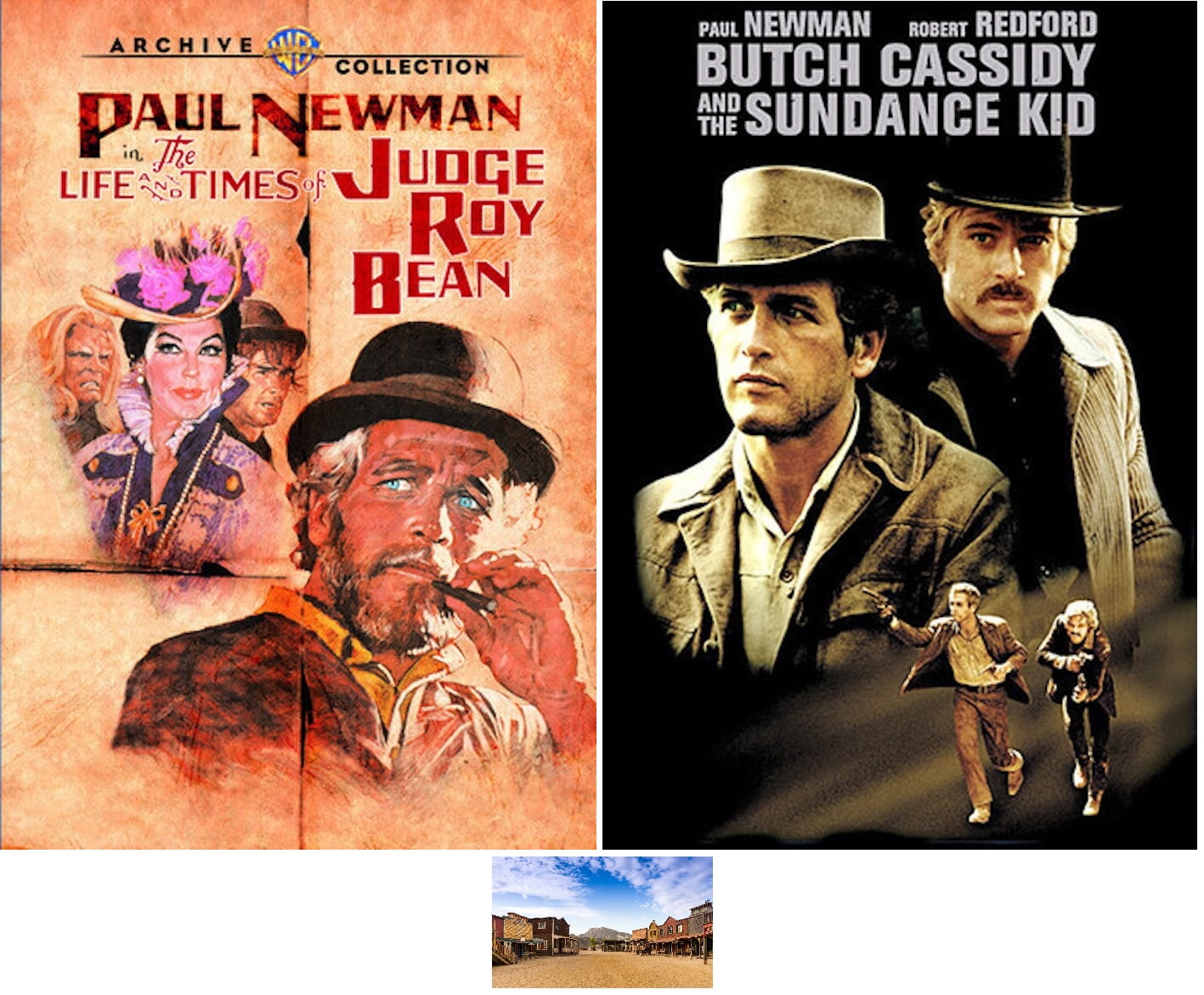 Paul Newman Western Double Feature THE LIFE & TIMES OF JUDGE ROY BEAN ...