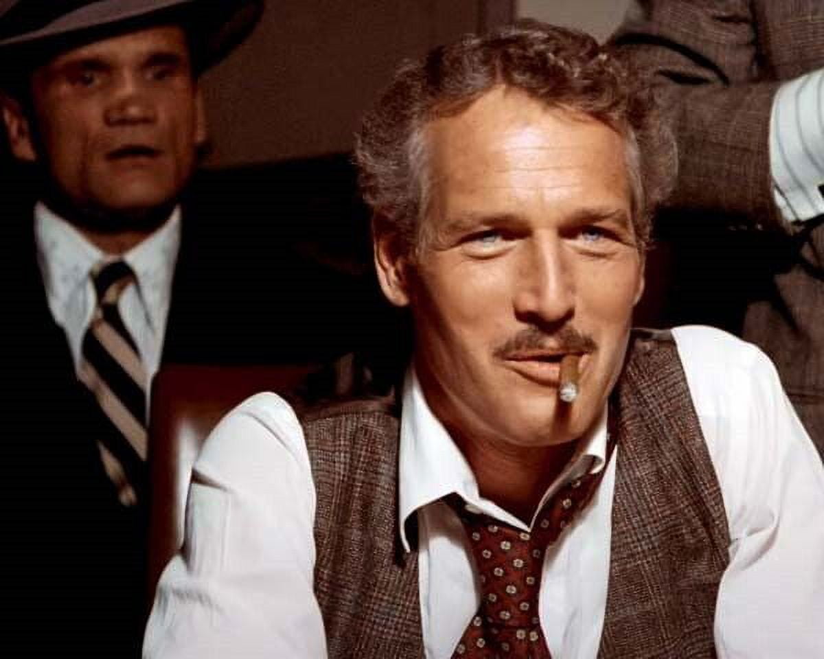 Paul Newman smoking cigar during card game in The Sting 5x7 inch photo ...