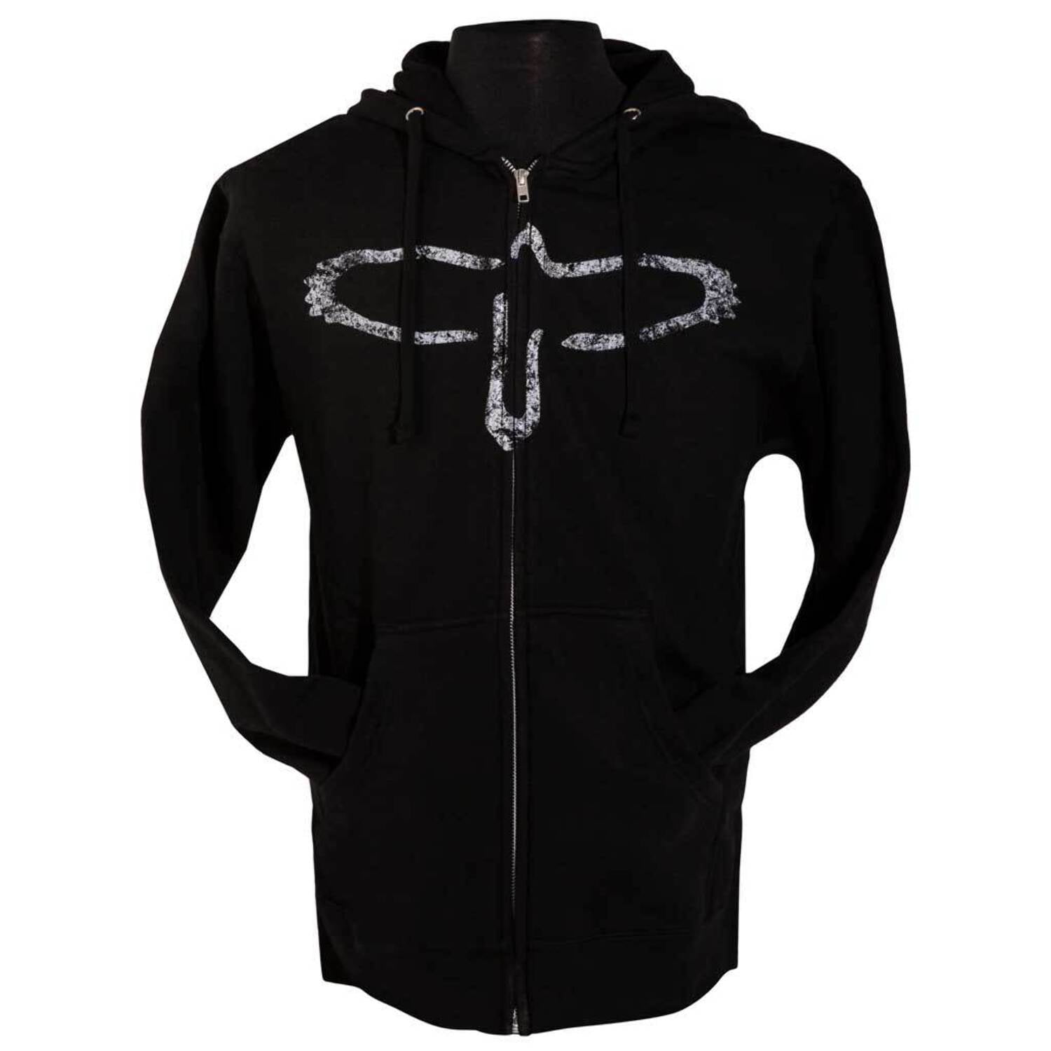 Paul Reed Smith Bird Logo Silhouette Zip-Up Hoodie - Walmart.com