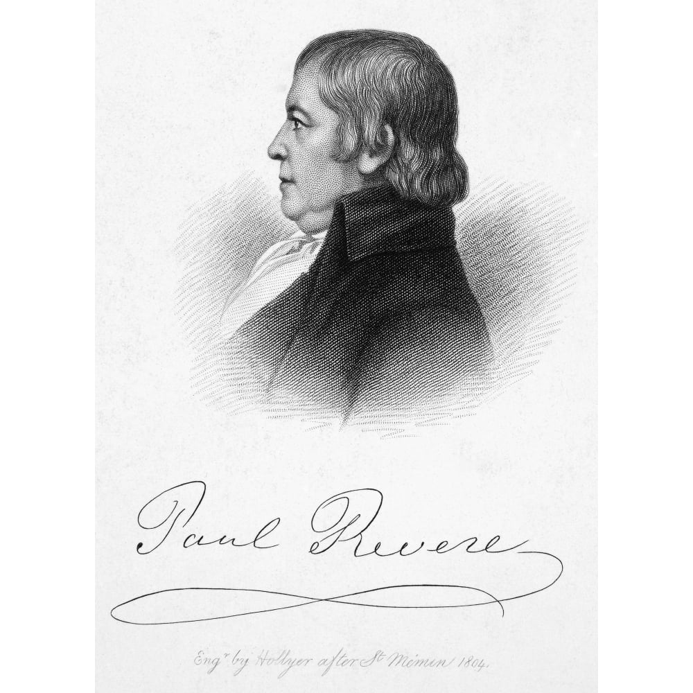 Paul Revere. Namerican Engraver Silversmith And Revolutionary Patriot ...