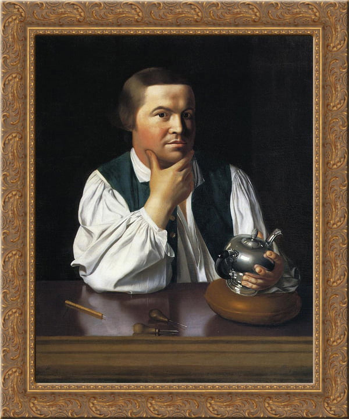 Paul Revere 24x20 Gold Ornate Wood Framed Canvas Art by John Singleton ...