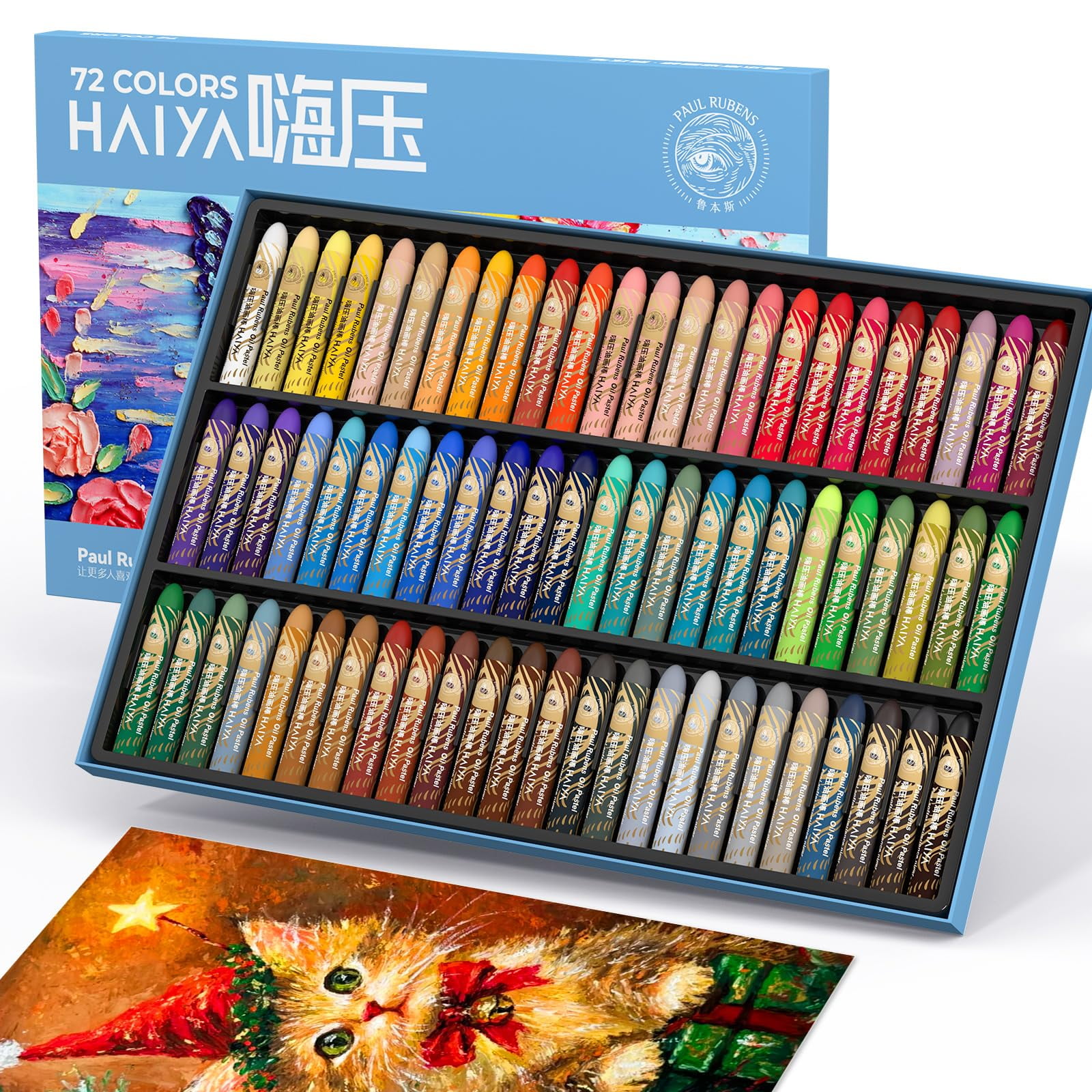 Paul Rubens Pastel, 72 Vibrant Colors Soft Pastel Set, Creamy texture ...