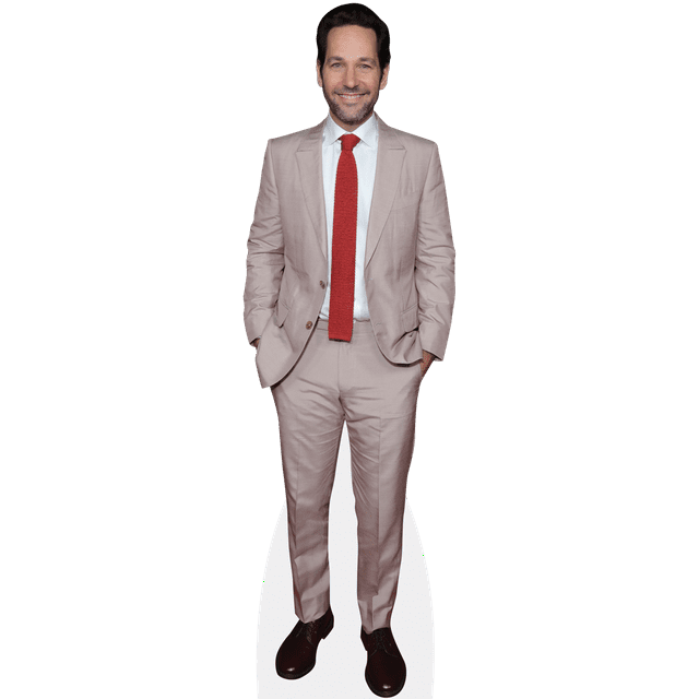 Paul Rudd (Red Tie) Lifesize Cardboard Cutout Standee - Walmart.com