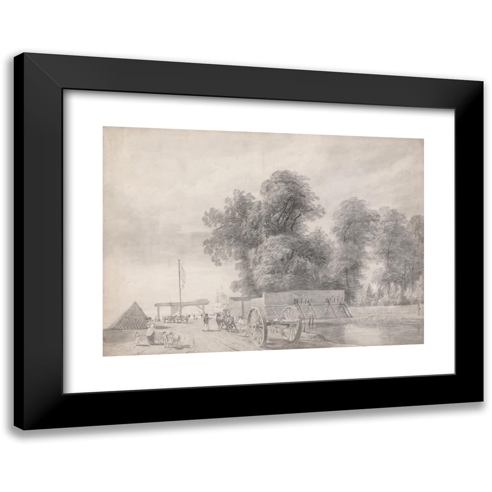 Paul Sandby 14x11 Black Modern Framed Museum Art Print Titled ...