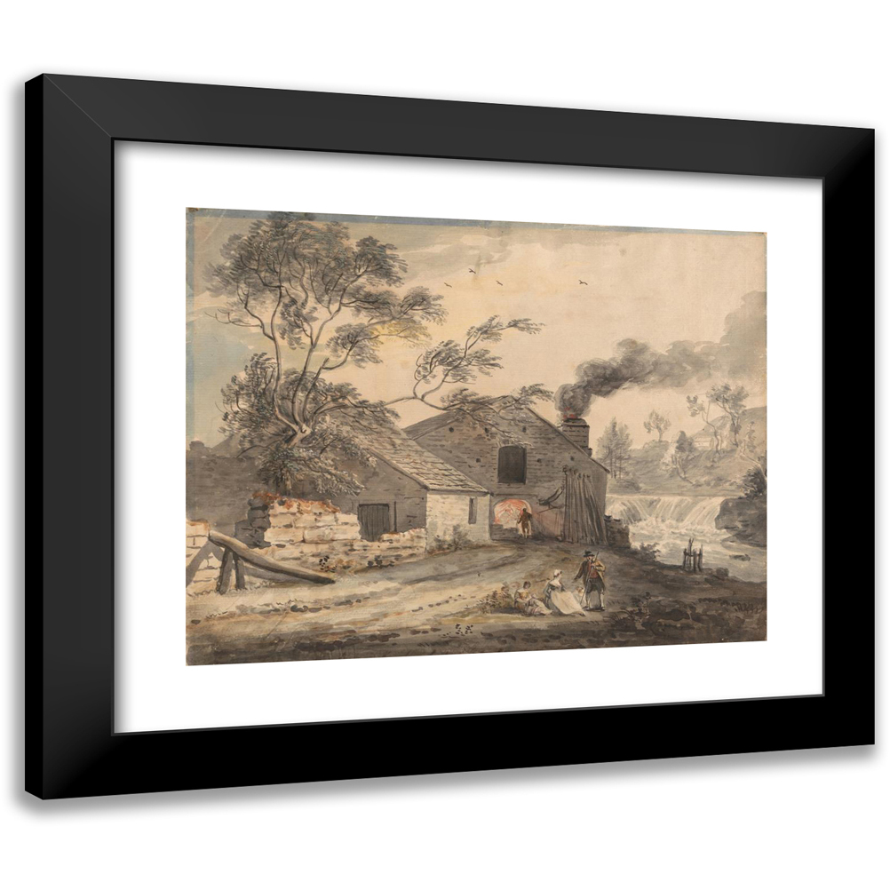 Paul Sandby 18x15 Black Modern Framed Museum Art Print Titled - Iron ...