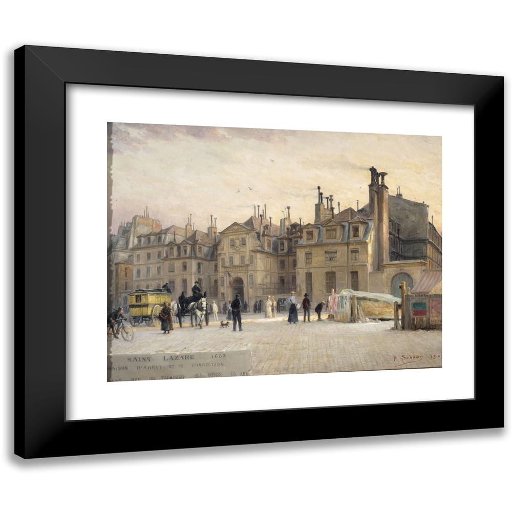 Paul Schaan 14x12 Black Modern Framed Museum Art Print Titled - Facade ...