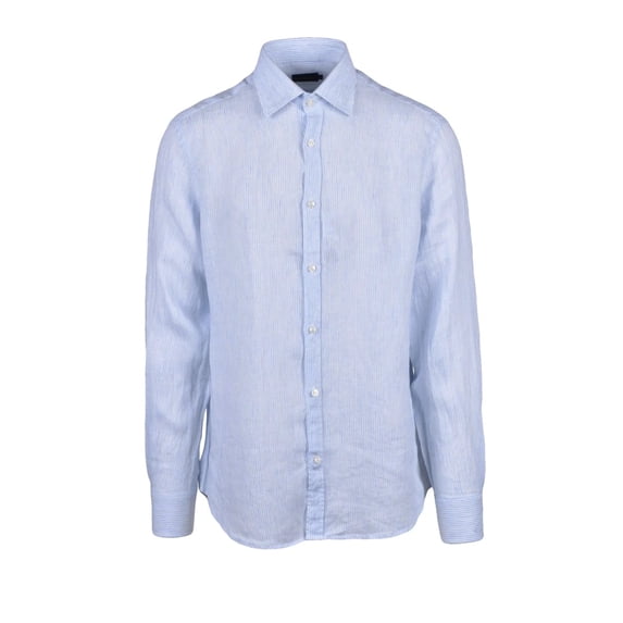 Paul & Shark White Light Blue Linen Shirt (Men's) - Walmart.com