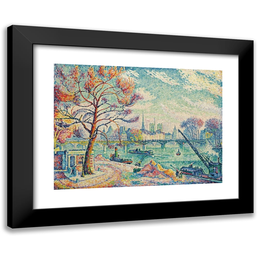 Paul Signac 14x11 Black Modern Framed Museum Art Print Titled - Pont ...