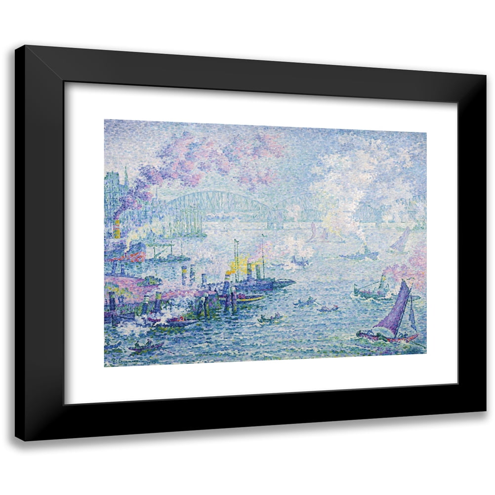 Paul Signac 14x12 Black Modern Framed Museum Art Print Titled - The ...