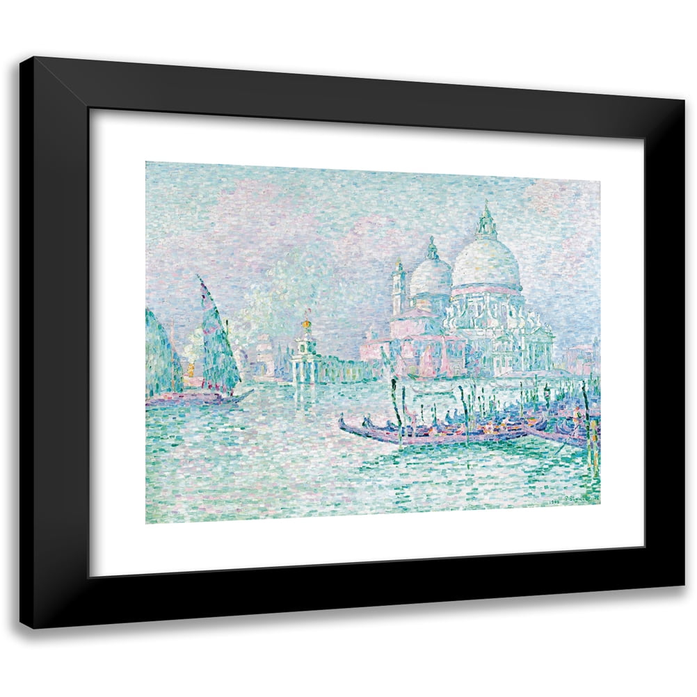 Paul Signac 14x12 Black Modern Framed Museum Art Print Titled - Venice ...