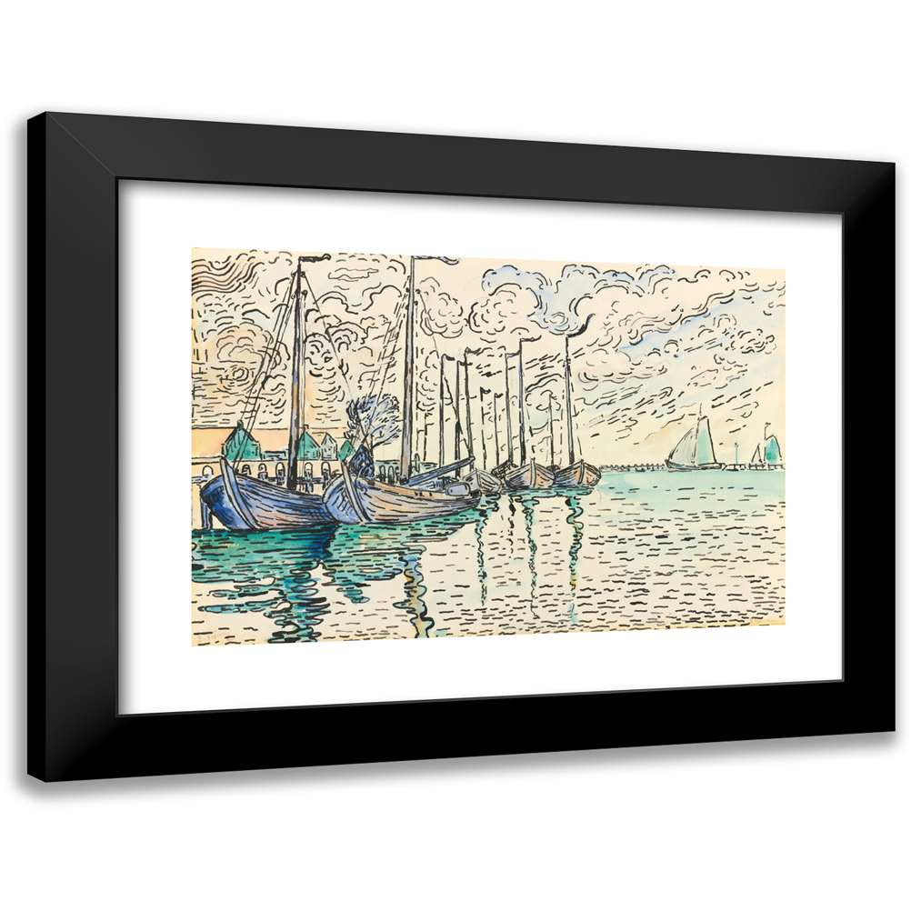 Paul Signac 18x13 Black Modern Framed Museum Art Print Titled ...