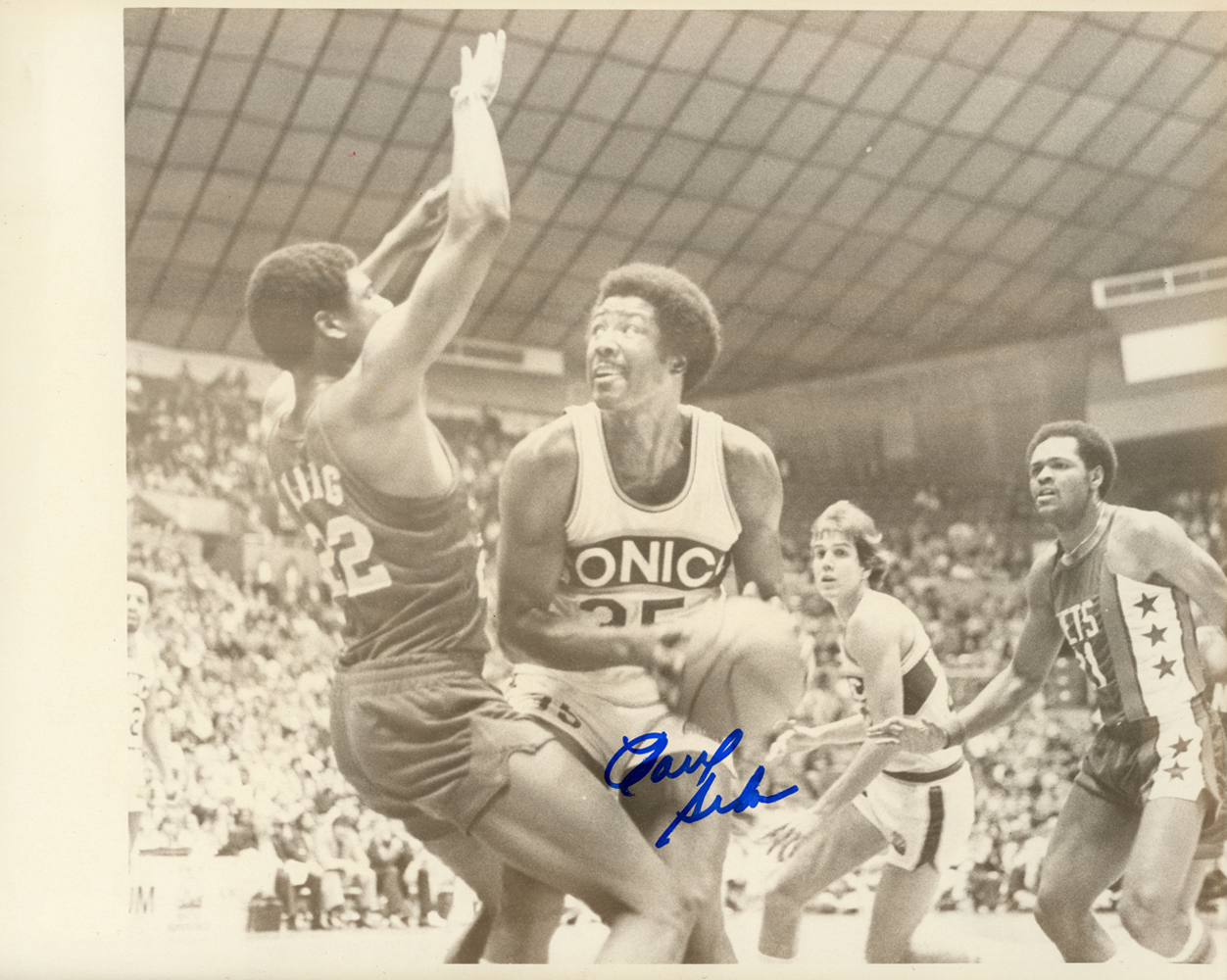 Paul Silas Autographed 8x10 Photo Seattle Supersonics MCS Holo #70177 ...