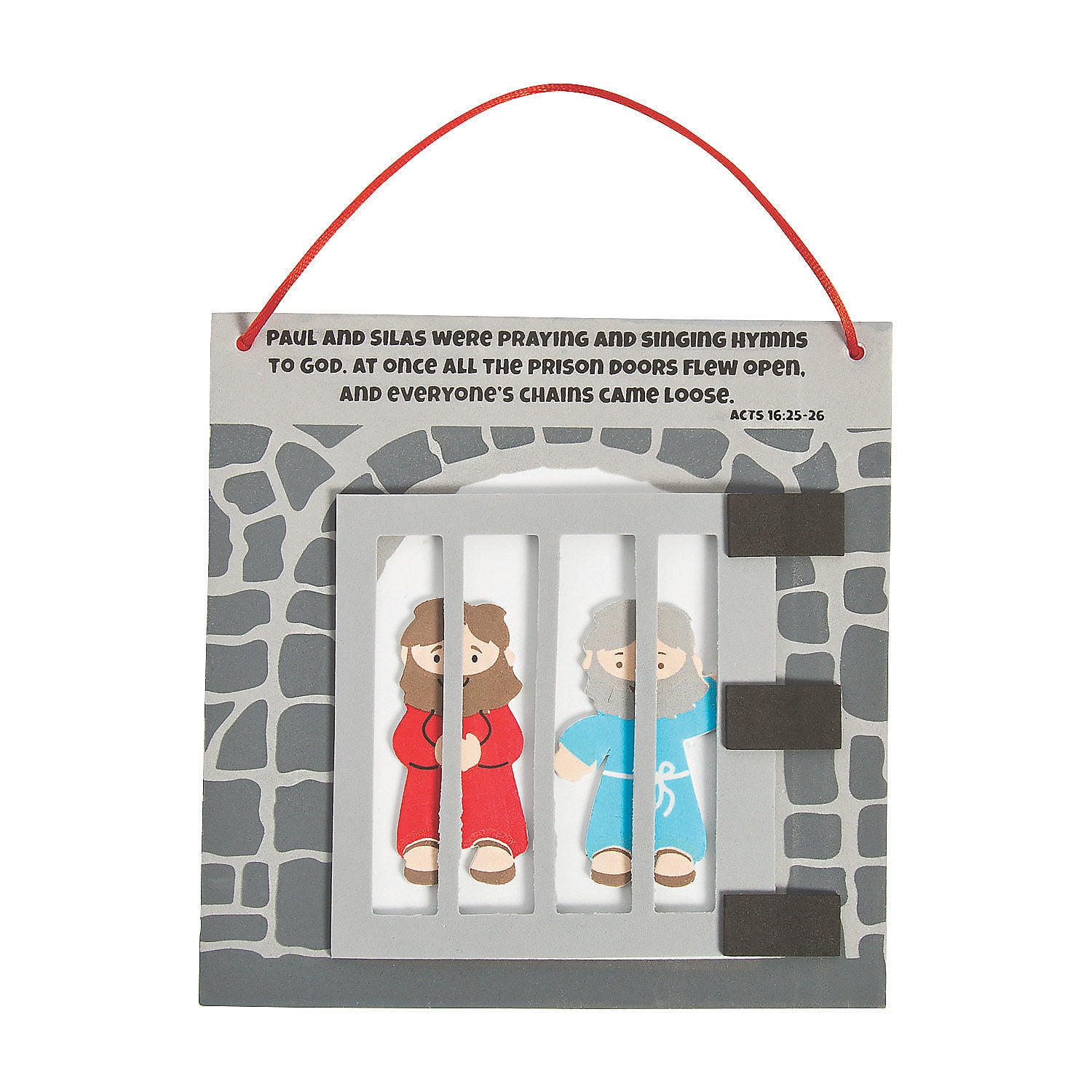 Paul & Silas In Prison Craft Kit- Craft Kits - 12 Pieces - Walmart.com