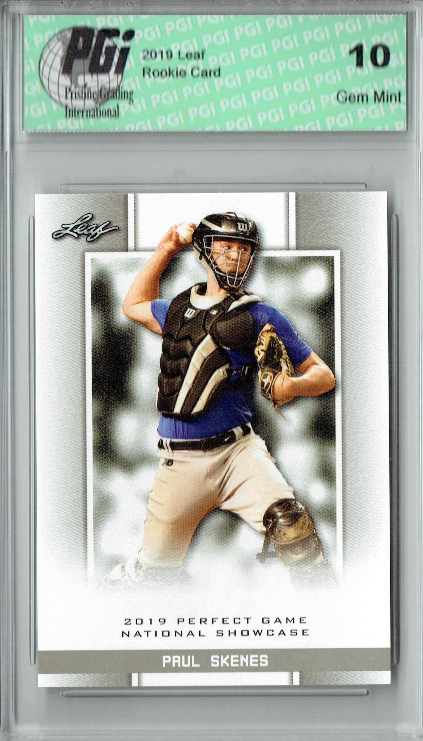 Paul Skenes 2019 Leaf Perfect Game #267 1st Card Ever! Catcher Rookie ...
