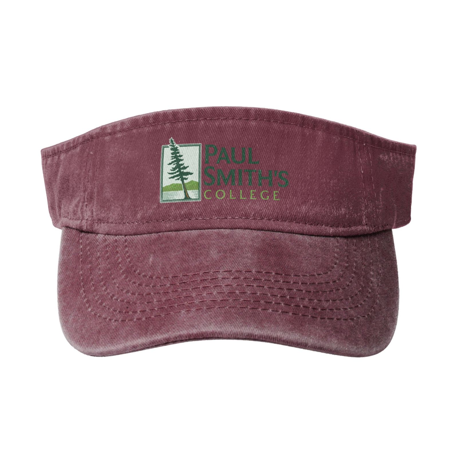 Paul Smiths College of Arts and Science Logo Sun Visor Hats Denim Empty ...