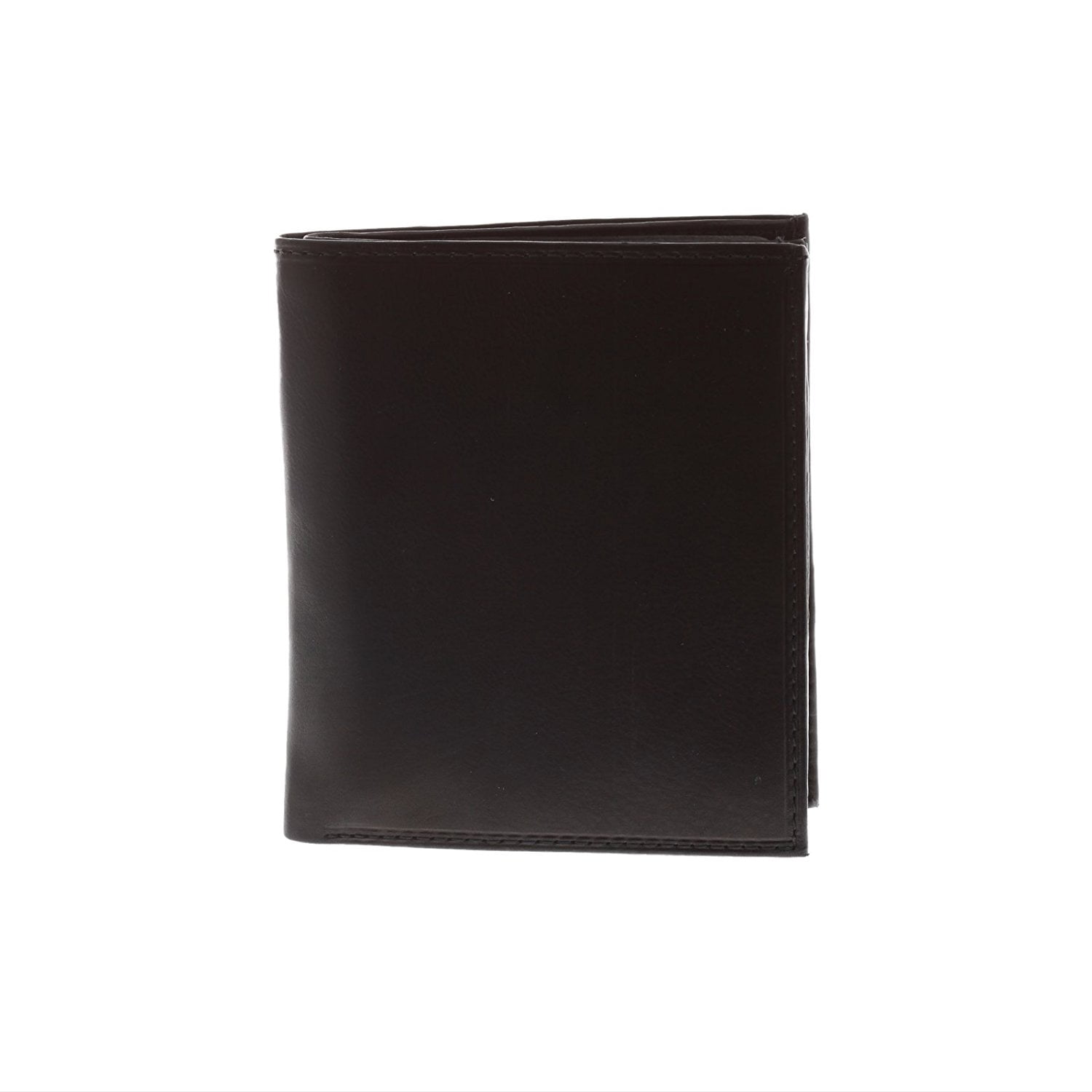 Paul & Taylor Black Leather Hipster Center Flap Bifold Wallet - Walmart.com