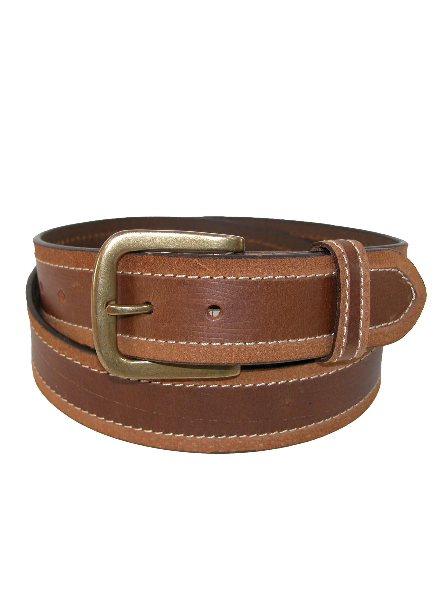 Paul & Taylor Two Tone Bridle Belt with Removable Buckle (Men Big ...