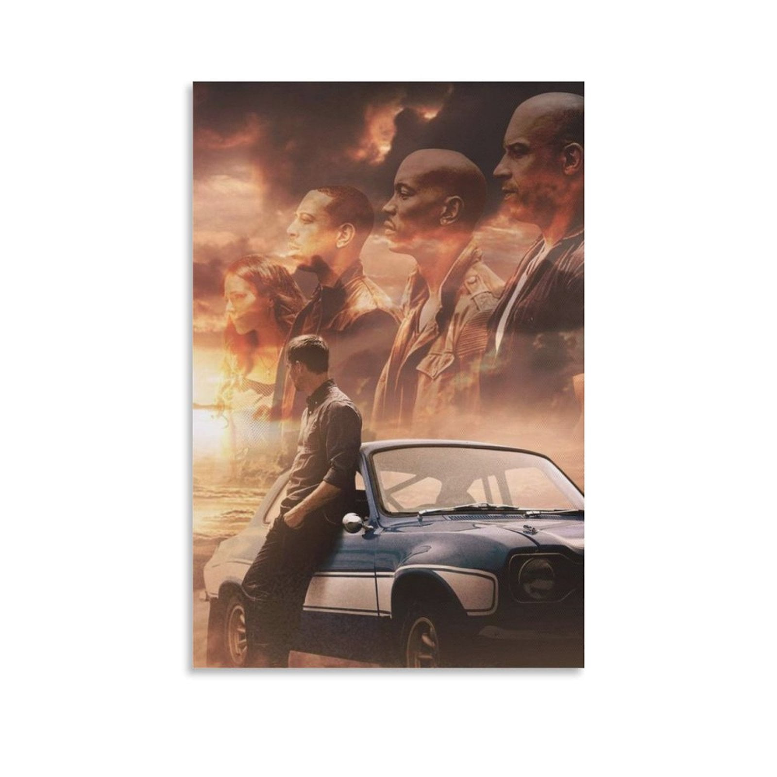Paul Walker Canvas Poster Wall Art Picture Prints Hanging Photo Gift ...