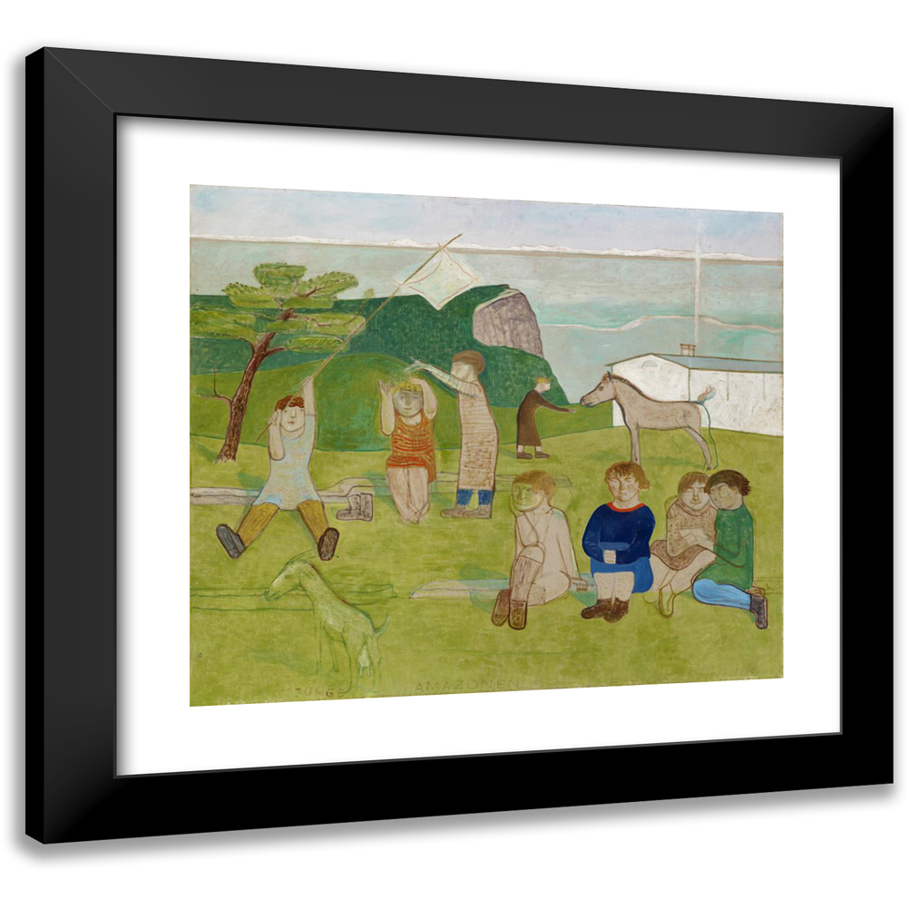 Paul Wilde 14x12 Black Modern Framed Museum Art Print Titled - Young ...