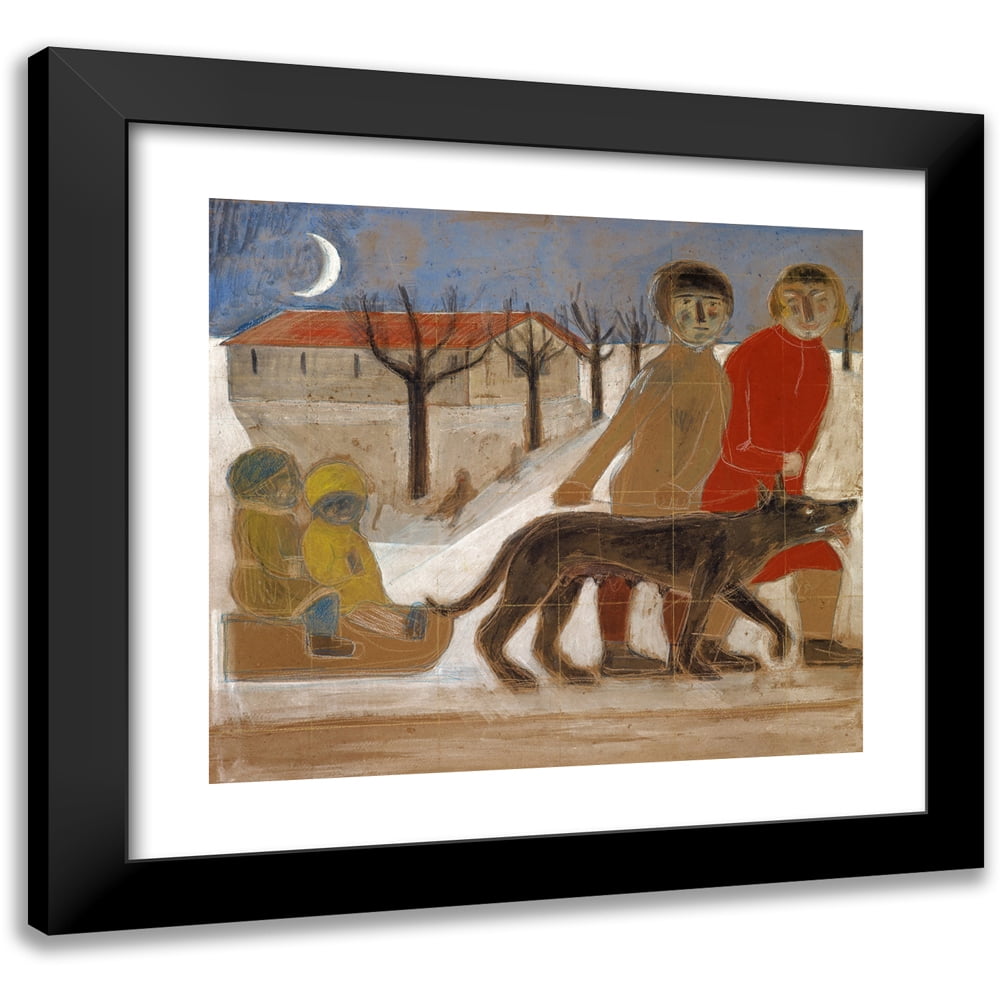 Paul Wilde 22x20 Black Modern Framed Museum Art Print Titled - Study ...