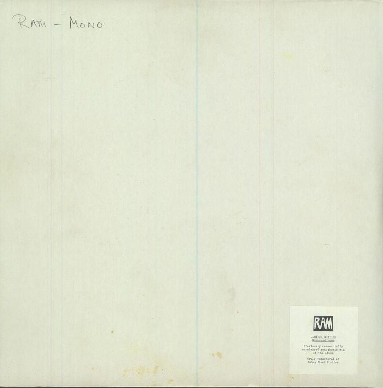 Paul and Linda McCartney - Ram - LP Vinyl - Walmart.com