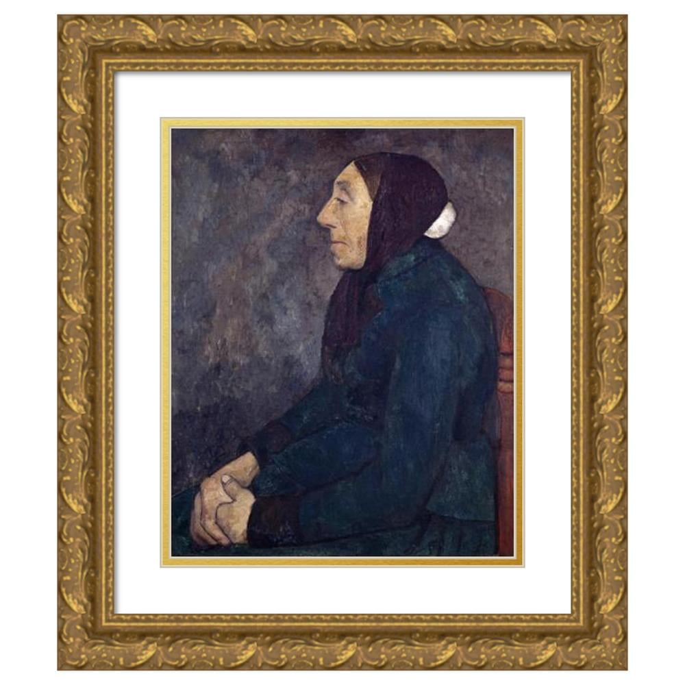 Paula Modersohn-Becker 12x14 Gold Ornate Wood Frame and Double Matted ...