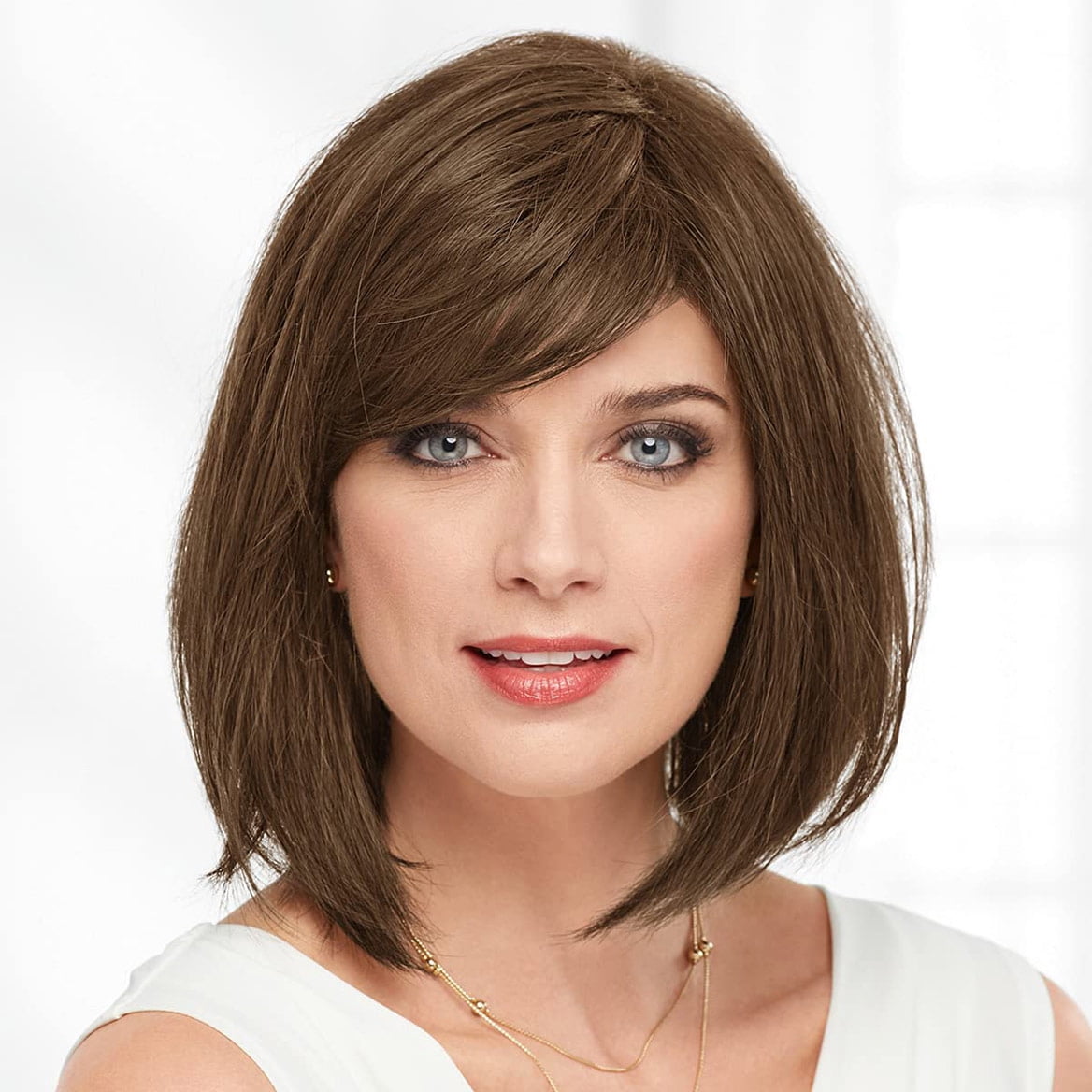 Paula Young Heather VersaFiber Wig Heat-Stylable Mid-Length Wig with ...